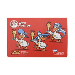 Fosforos Tres Patitos 222u.