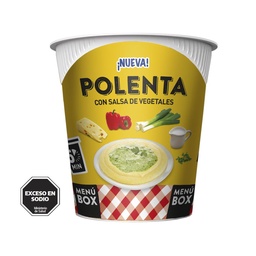 Polenta Con Salsa De Vegetales Box 75g